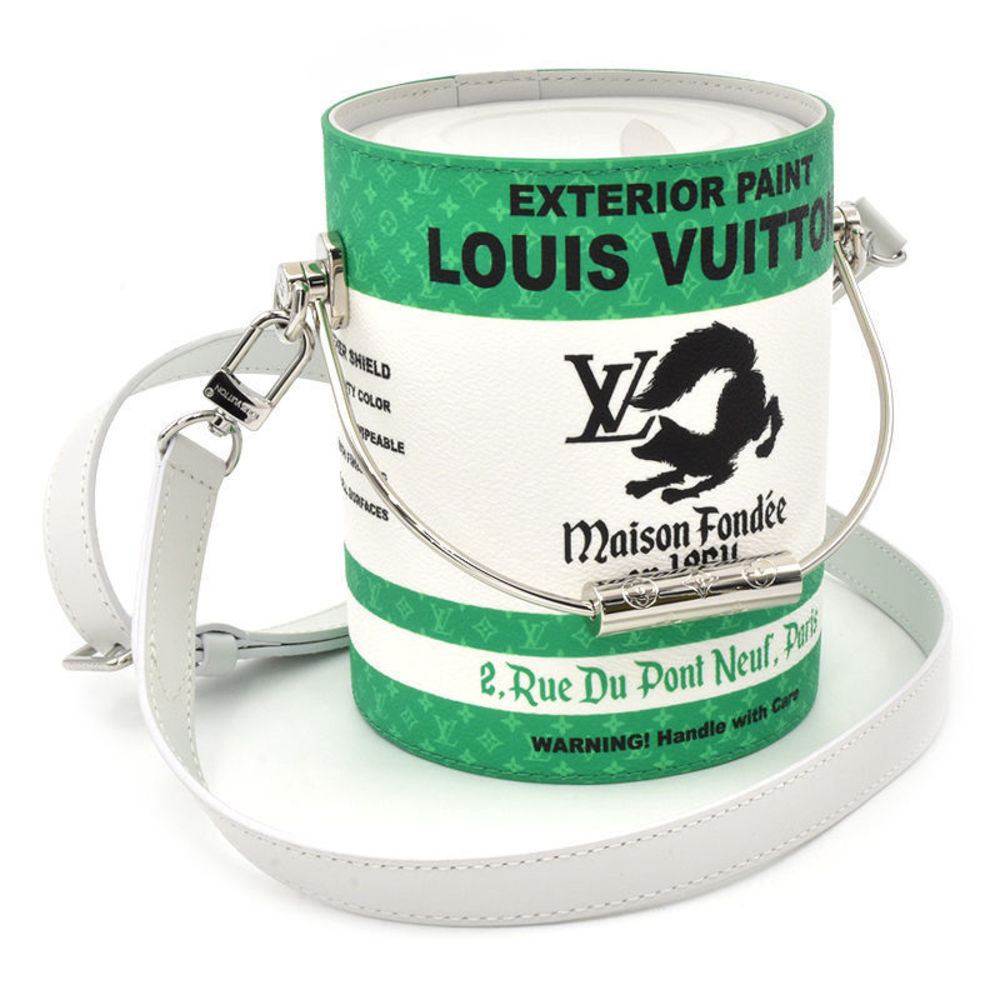 Louis Vuitton Lv Paint Can Leather Crossbody Bag Gree… - Gem
